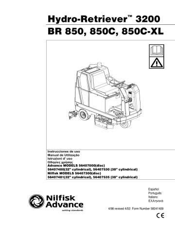 Nilfisk-Advance 56407000 Instrucciones de operación | Manualzz