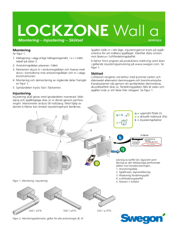 Swegon LOCKZONE Wa Bruksanvisningar | Manualzz