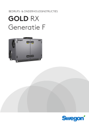 Swegon GOLD RX - User manual, Operation And Maintenance Instructions ...