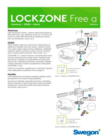 Swegon LOCKZONE Free a Kasutusjuhend | Manualzz
