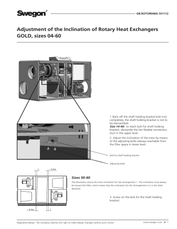 Swegon GOLD RX Instructions | Manualzz