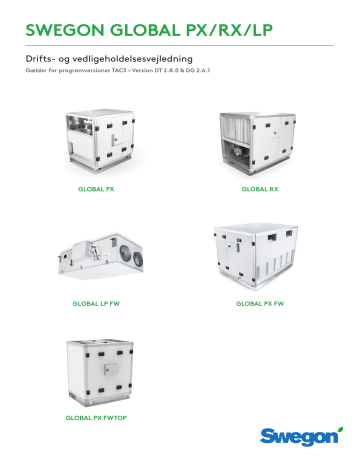 Swegon RC & GC Betjeningsvejledning | Manualzz