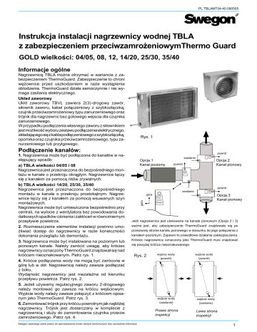 Swegon GOLD D Instrukcja obsługi | Manualzz