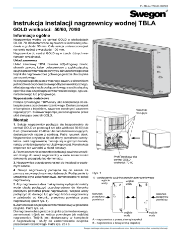 Swegon GOLD D Instrukcja obsługi | Manualzz