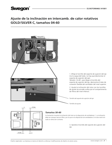 Swegon GOLD/SILVER C RX Instrucciones de operación | Manualzz