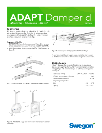 Swegon ADAPT Damper Bruksanvisningar | Manualzz