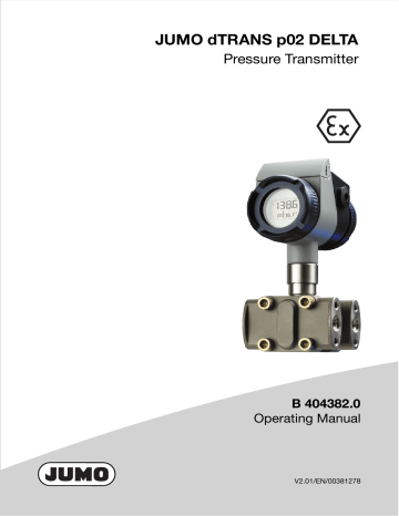 Jumo dTRANS p02 DELTA Pressure Transmitter Operating Manual | Manualzz
