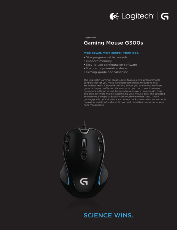 Logitech G300S Optical Gaming Mouse Instruction Manual | Manualzz