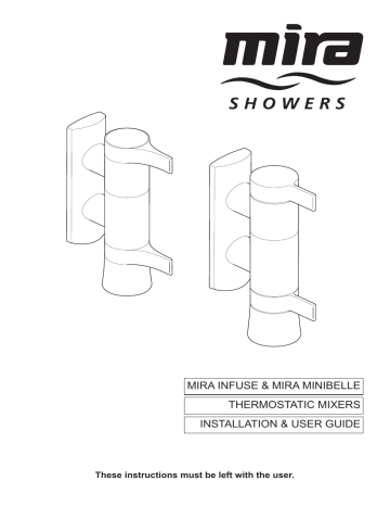 Mira INFUSE EV MIXER SHOWER Instruction Manual | Manualzz
