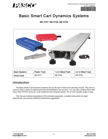 Pasco ME-5701 Basic PAScar PAStrack System Owner's Manual | Manualzz
