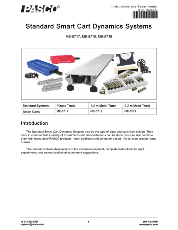 Pasco ME-5701 Basic PAScar PAStrack System Owner's Manual | Manualzz