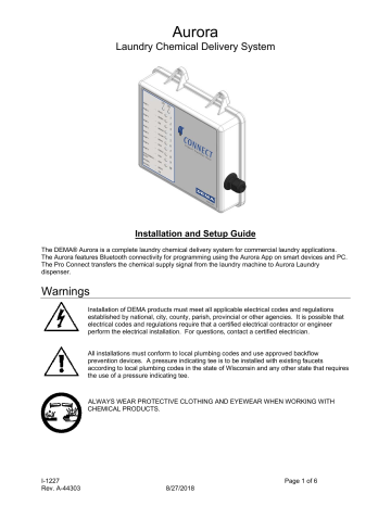 Dema Aurora Connect STU Instruction Sheet | Manualzz
