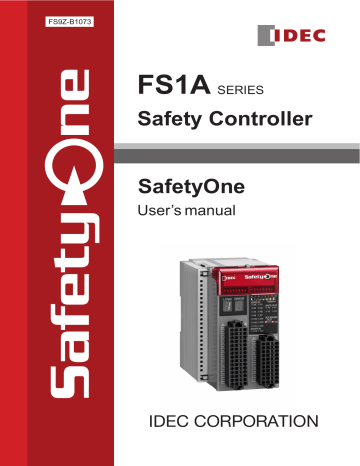 IDEC FS1A Safety Controller User Manual | Manualzz