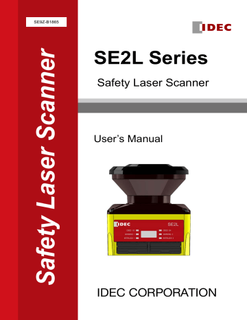 IDEC SE2L Safety Laser Scanner User Manual | Manualzz