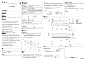 IDEC LF2D LED Illumination Unit Instruction Sheet | Manualzz