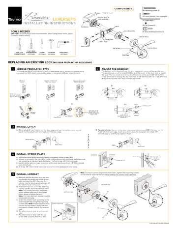 Taymor Premier Series Installation Instructions | Manualzz