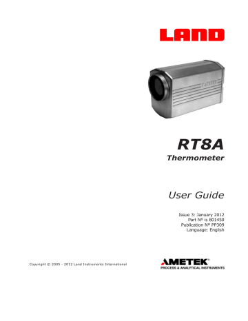 Ametek LAND RT8A User Manual | Manualzz