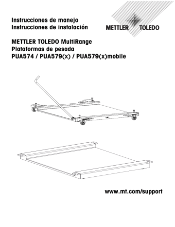 Clase de protección ignífuga PUA579(x)(mobile). Mettler Toledo PUA574 ...