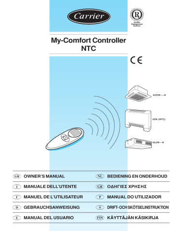 Carrier My-Comfort Controller NTC Manual Del Usuario | Manualzz