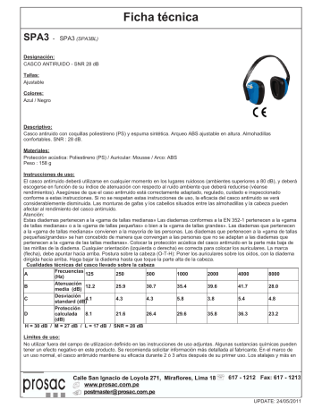 DELTA PLUS SPA3 Instrucciones de operación | Manualzz