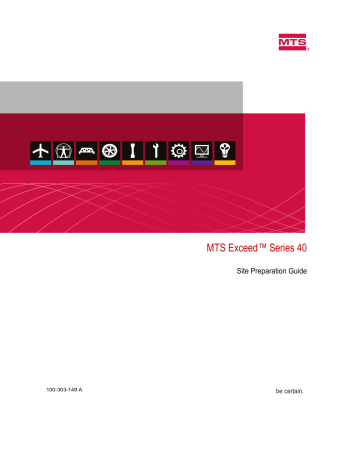 MTS Systems Exceed E43.104E Site Preparation Manual | Manualzz