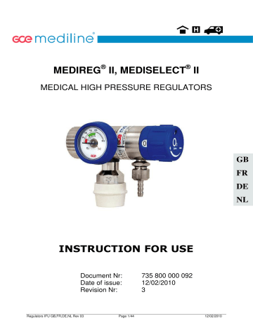 GCE mediline MEDISELECT II Instructions For Use Manual | Manualzz