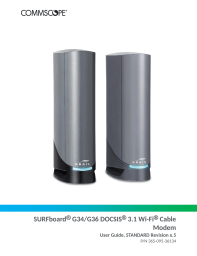 Arris G36 - User Guide, Quick start Guide