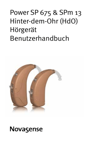 Novasense Power 50 SPm 13, Power 80 SP 675 Benutzerhandbuch | Manualzz