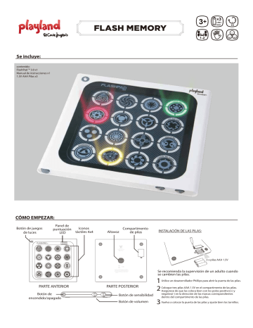 Playland FlashPad 3.0 Manual de usuario | Manualzz