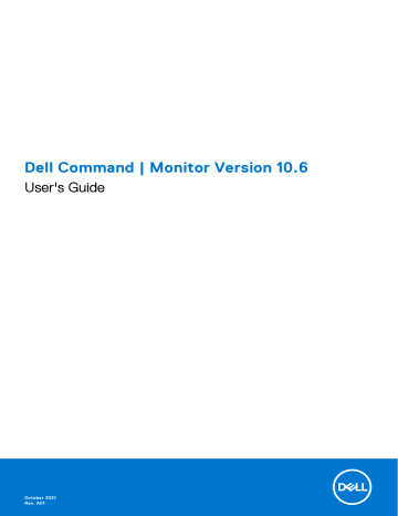 Dell Monitor Command User's guide | Manualzz