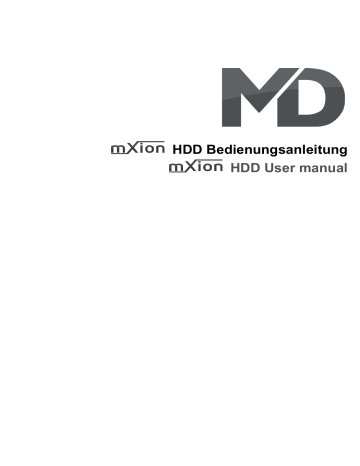 MD mXion HDD User Manual | Manualzz