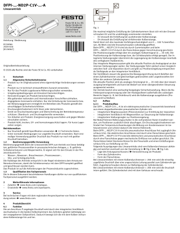 Festo DFPI ND2P-C1V A-Serie Anleitung / Bedienung | Manualzz