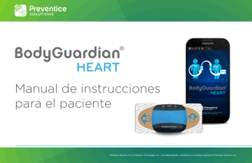 Preventice Solutions BodyGuardian Heart Manual de usuario | Manualzz
