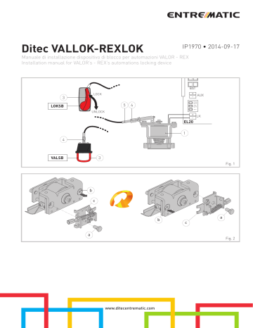 Entrematic Ditec VALLOK Installation Manual | Manualzz