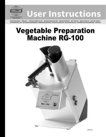 Hallde RG-100 User Instructions | Manualzz