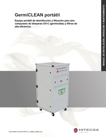 Hitecsa GermiCLEAN portátil Manual de usuario | Manualzz