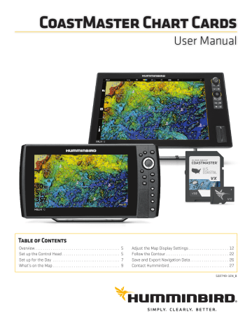 Humminbird CoastMaster Chart Cards User Manual | Manualzz