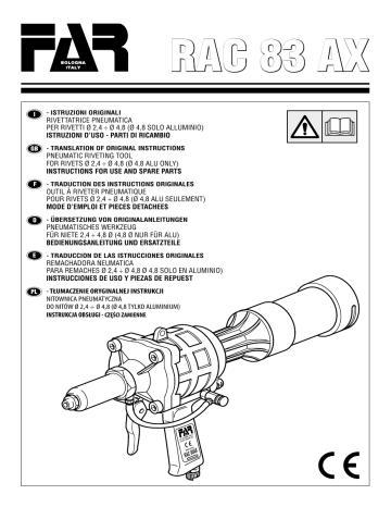 FAR RAC 83 AX Instrucciones De Uso | Manualzz