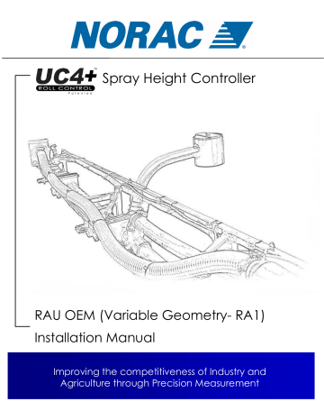 Norac UC4+BC+RA1 Installation Manual | Manualzz