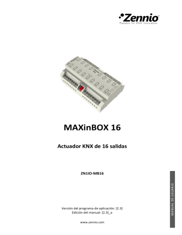 Zennio MAXinBOX 16 Manual de usuario | Manualzz