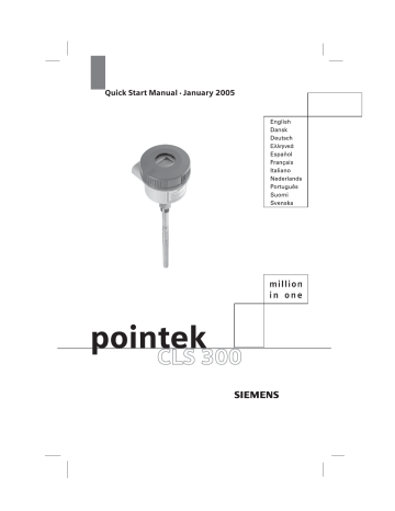 Siemens POINTEK CLS 300 Kurzanleitung | Manualzz