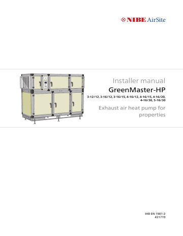Nibe AirSite GreenMaster-HP Series Installer Manual | Manualzz