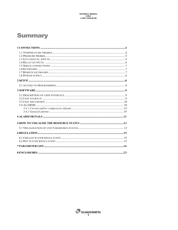 CLIMAVENETA CVM 2 Technical Manual | Manualzz