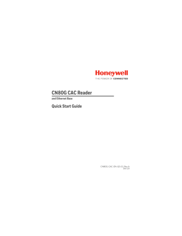 Honeywell Dolphin CN80G Quick Start Manual | Manualzz