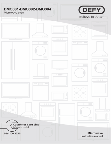 Defy DMO 384 20L Solo Model –DMO Product Manual | Manualzz