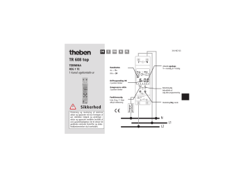 THEBEN TR 608 TOP Betjeningsvejledning | Manualzz