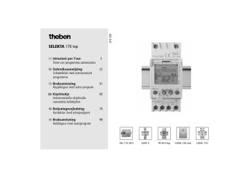 THEBEN SELEKTA 170 top Kasutusjuhend | Manualzz