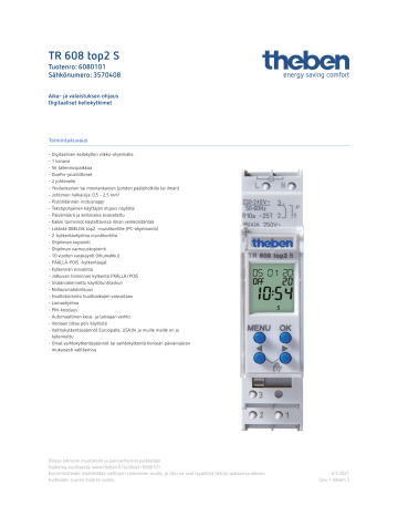 THEBEN TR 608 top2 S Teabelehe | Manualzz