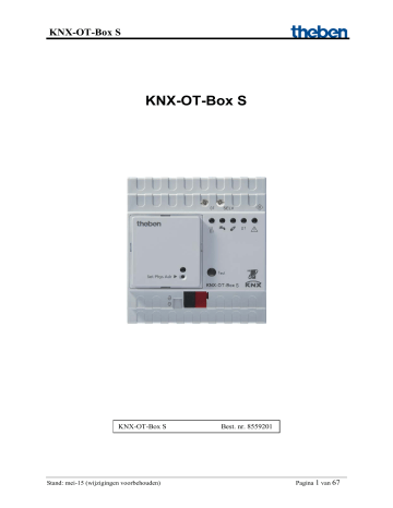 THEBEN KNX-OT-Box S Handleiding | Manualzz