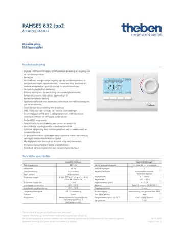 THEBEN RAMSES 832 top2 Data papier | Manualzz